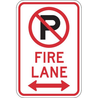 Fire Lane Signs - Fire Lane | Emedco