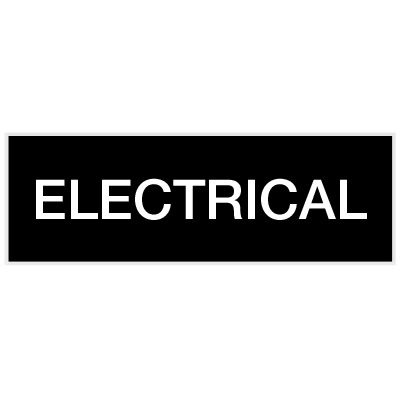 Electrical - Engraved Standard Worded Signs | Seton