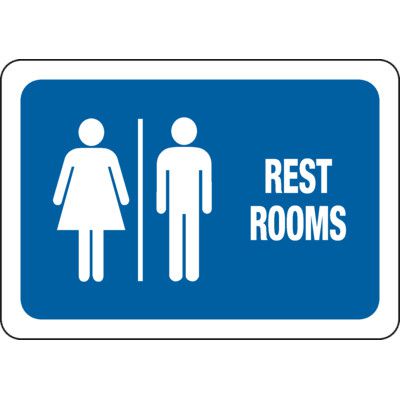 Unisex Restroom Sign | Emedco