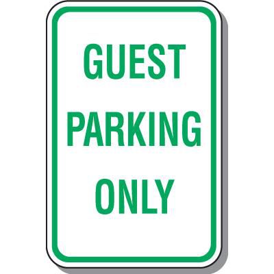 Guest Parking Only Sign | Emedco
