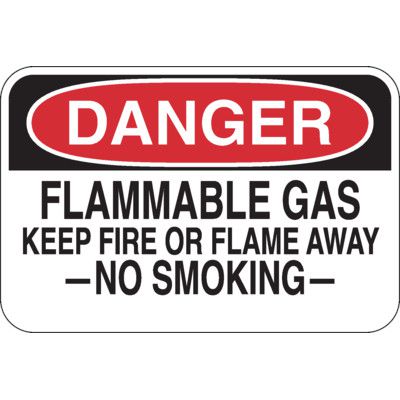 Danger Flammable Gas Sign | Seton Canada | Seton.ca