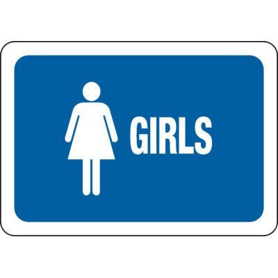 Girl's Restroom Sign | Emedco