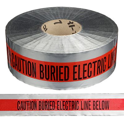 Underground Detectable Tape - Buried Electric Line Below | Seton Canada ...
