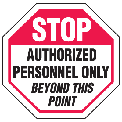 Security Stop Signs | Security Signs | Seton
