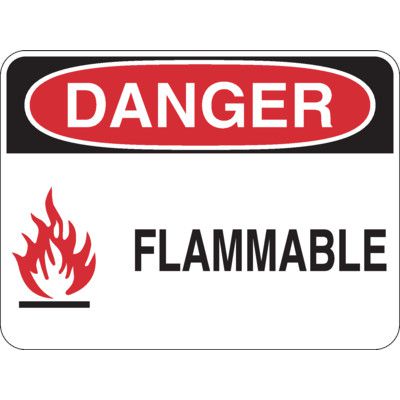 Chemical & Flammable Signs - Danger Flammable|Seton Canada | Seton.ca