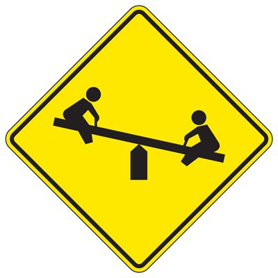 See Saw Graphic Playground Sign|Seton Canada
