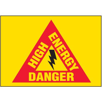 Voltage Warning Labels - Danger High Energy | Emedco