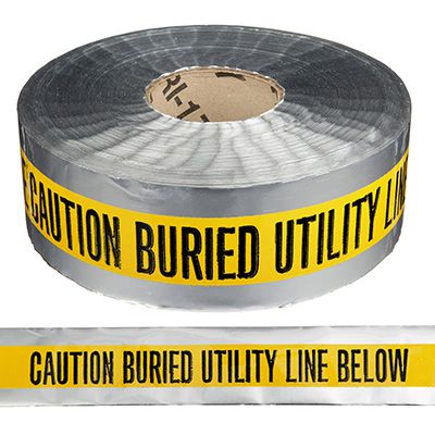 Detectable Underground Warning Tape - Caution Buried Utility Line Below ...