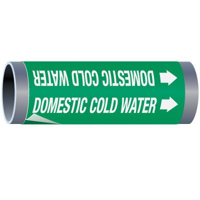 Domestic Cold Water Pipe Markers - Ultra-Mark® High-Performance | Seton