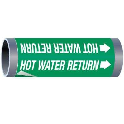 Ultra-Mark® Self-Adhesive High Performance Pipe Markers - Hot Water ...