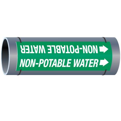 Ultra-Mark Self-Adhesive High Performance Pipe Markers - Non-Potable ...