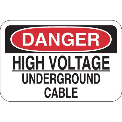 Danger High Voltage Signs | OSHA Compliant Safety Warnings | Emedco