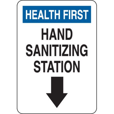Hand Sanitizing Station Sign | Seton Canada | Seton Canada