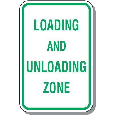 Loading and Unloading Sign | Emedco