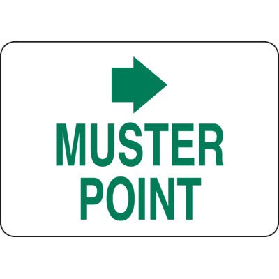 Muster Point Signs & Emergency Assembly Point Signage | Seton.ca