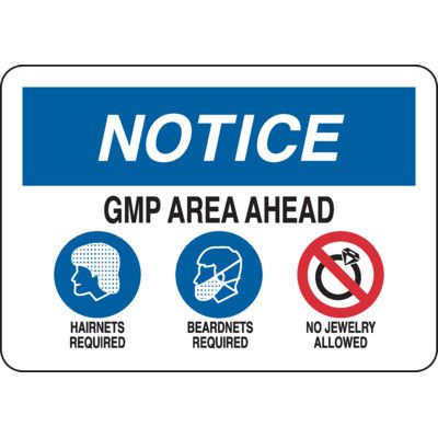 Notice: GMP Area Ahead Sign (with Graphics) | Seton.ca