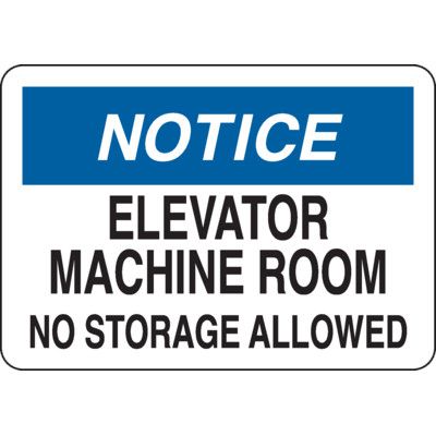 Elevator Safety Signs | ANSI & OSHA Compliant | Seton