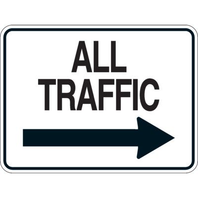 Traffic Direction Signs | Guide Drivers Safely | Emedco