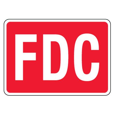 Reflective FDC Signs - White on Red | Seton