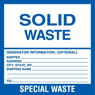 Hazardous Waste Labels - New Jersey Standards | Emedco