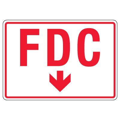 Reflective FDC Signs - Down Arrow | Emedco