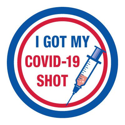 I Got My COVID-19 Shot Sticker | Seton