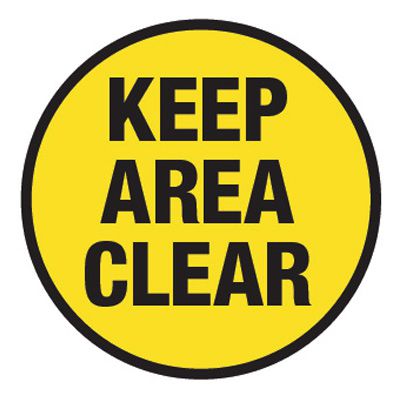 Pavement Message Signs - Keep Area Clear|Seton Canada | Seton.ca