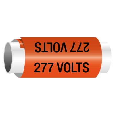 277 Volts - Snap-Around Electrical Markers | Seton