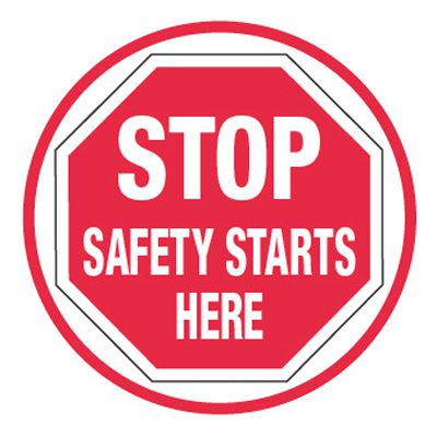 Pavement Message Signs - Stop Safety Starts Here | Seton