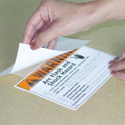Self Laminating Arc Flash Labels- Arc Flash and Shock Hazard | Seton