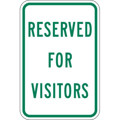 Visitor Parking Signs - Reserved For Visitors|Seton Canada | Seton.ca