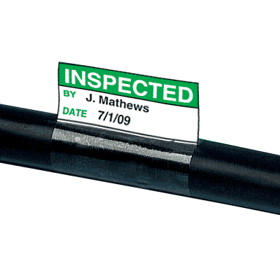 Electrical Safety Write-On Labels - Inspected | Seton