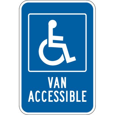 Van Accessible Handicap Sign | Emedco