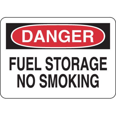 Fuel Storage No Smoking Sign | Emedco
