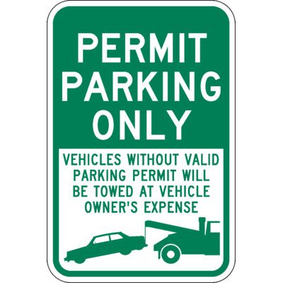 Parking Permit Only Sign | Seton