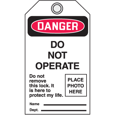 Photo ID Lockout Tags | OSHA Safety & Accountability | Seton