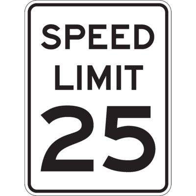 25 MPH Speed Limit Signs|Seton Canada | Seton.ca