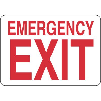 Luminous Exit and Path Marker Signs - Emergency Exit | Seton