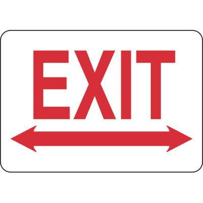 Exit Signs with Dual Facing Arrow | Seton