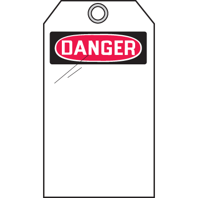 Self-Laminating Tags - Danger, Safety Tags, OSHA Compliant | Emedco