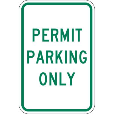 Parking Permit Signs - Permit Parking Only | Seton