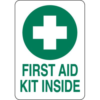 First Aid Kit Inside Sign | Emedco