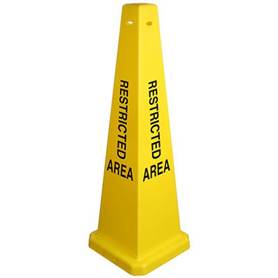 Safety Traffic Cones - Restricted Area|Seton Canada | Seton.ca