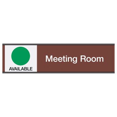 Meeting Room Sign with Sliders | Seton Canada | Seton.ca