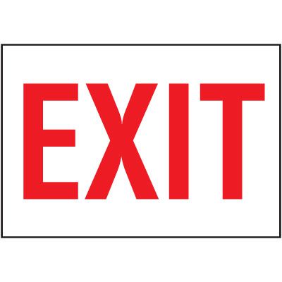 Cold Adhesion Safety Labels - Exit|Seton Canada | Seton.ca