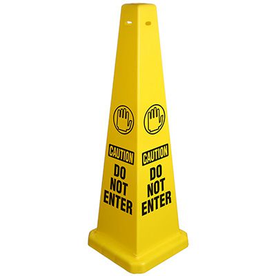Caution Do Not Enter Safety Cone | Emedco