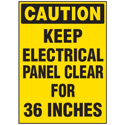Electrical Safety Labels On-A-Roll - Caution Electrical Panel | Seton ...