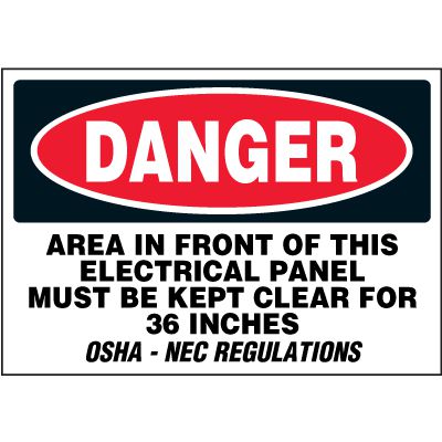 Electrical Panel Labels & Decals | Seton