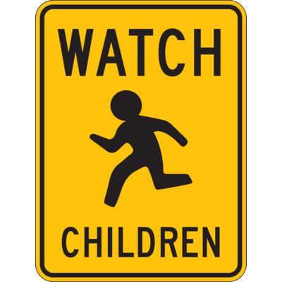Watch Children Pedestrian Sign | Emedco
