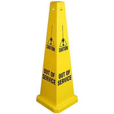Caution Out Of Service Safety Cone | Emedco